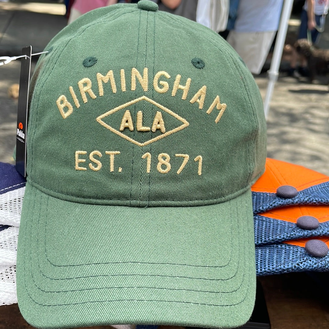 Birmingham 1871 Diamond Unstructured Cap (4 Colors) – Birmingham Hat Co.